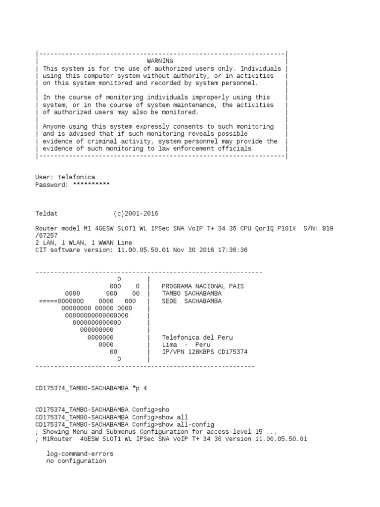 Config T | PDF | Ip Address | Network Layer Protocols