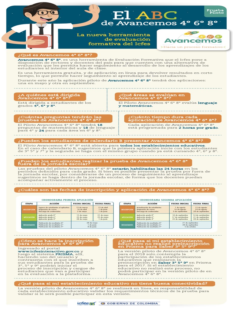 Herramienta Icfes: Avancemos 4° 6° 8° | PDF | Evaluación | Maestros