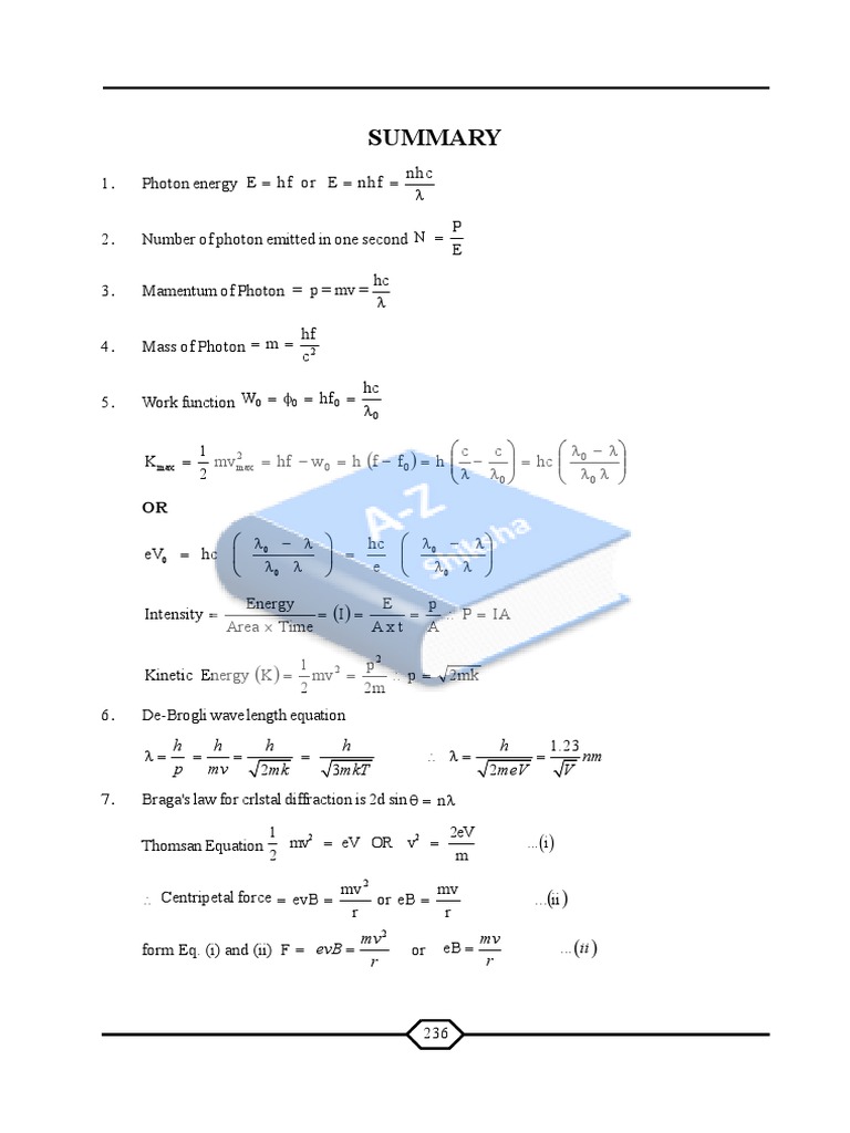 Dual Nature of Matter and Radiation | PDF | Photoelectric Effect | Electronvolt