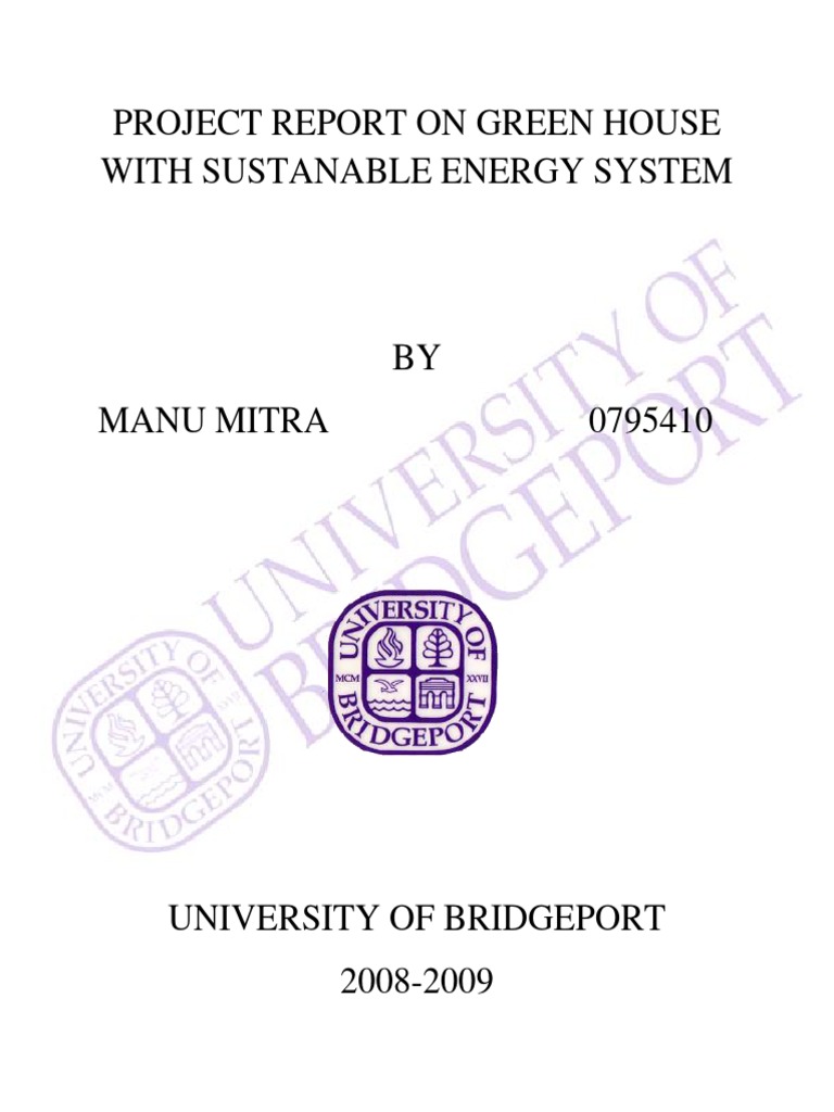 Project Report On Energy System (Part-II) | PDF