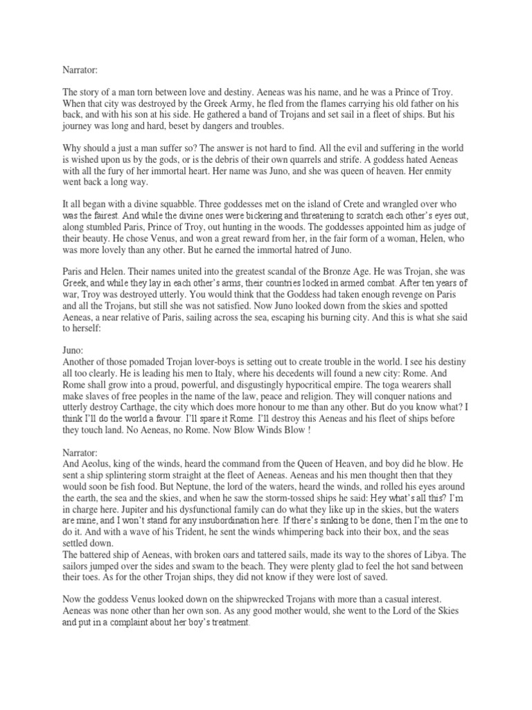 English Roleplay Script | PDF | Aeneas