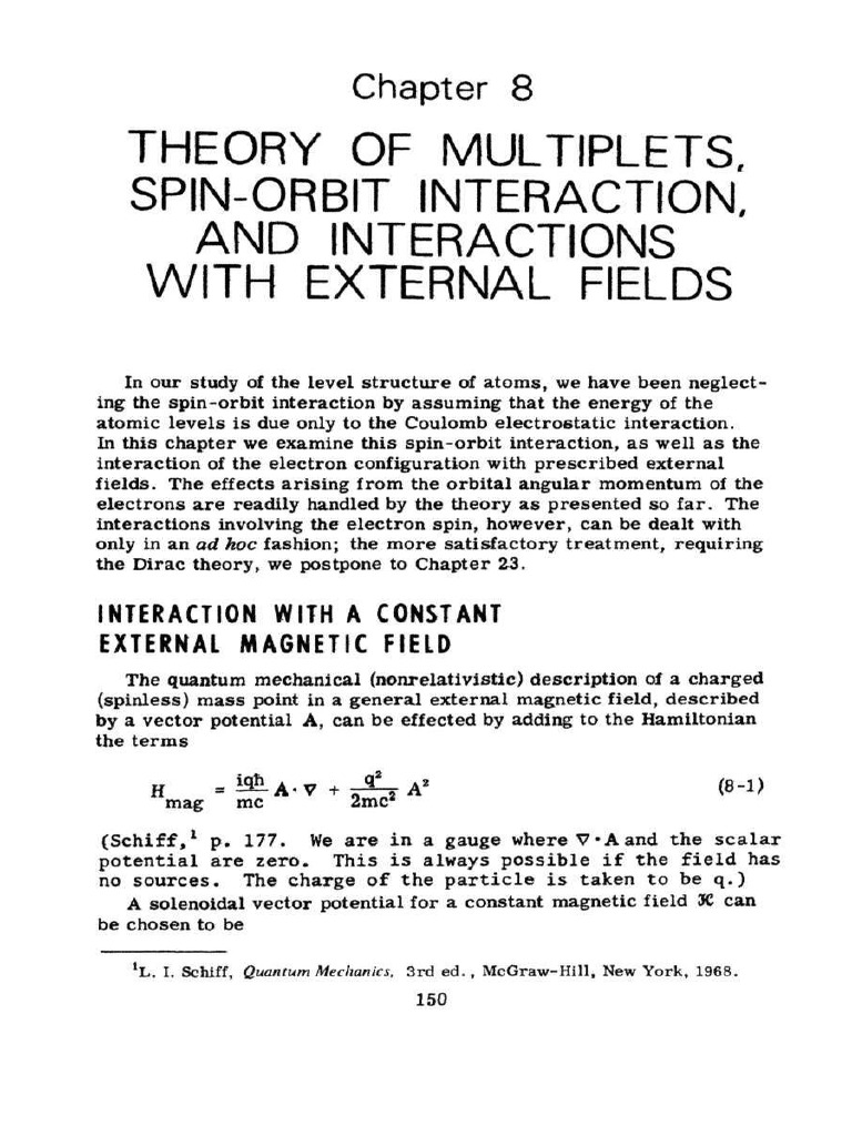 Spin Orbit | PDF | Spin (Physics) | Electron Configuration