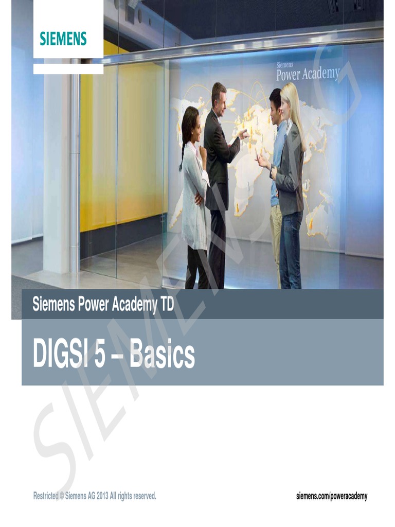 DIGSI 5 BasicCourse 2013 | Electrical Substation | Electric Power ...