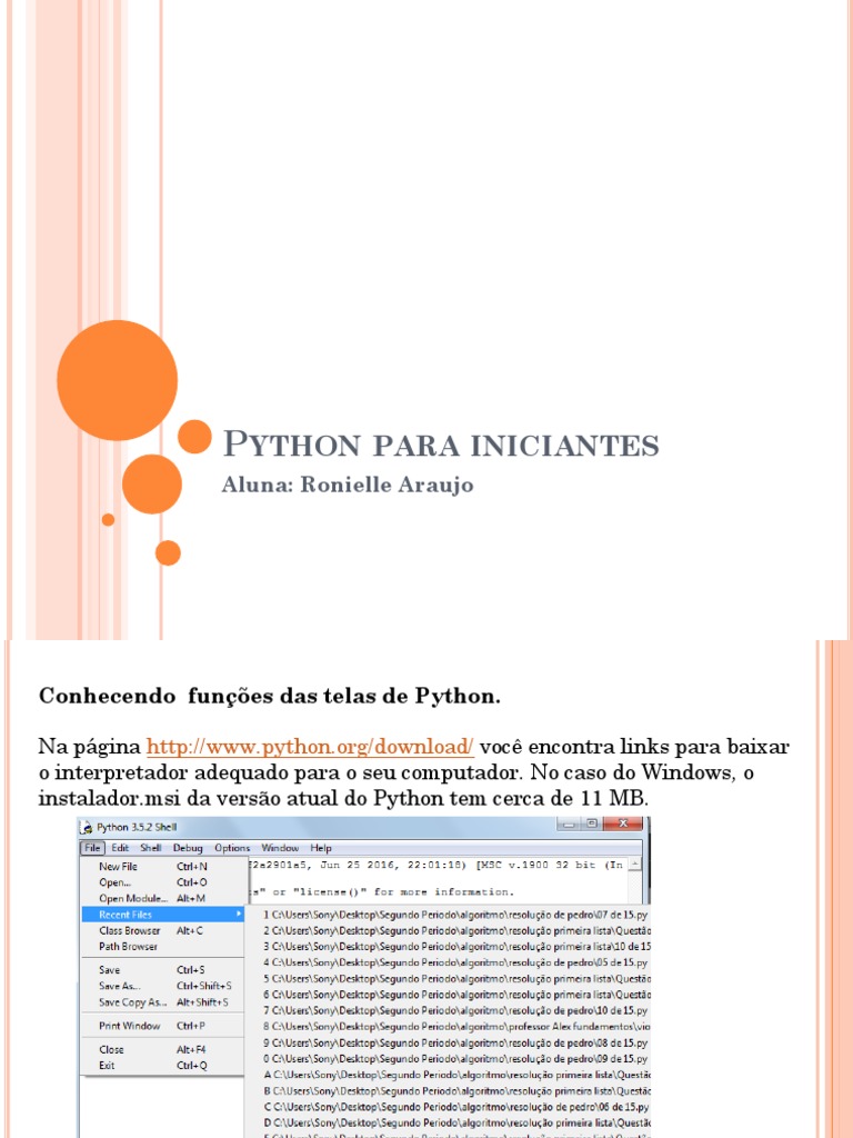 Python para Iniciantes | PDF | Python (linguagem de programação ...