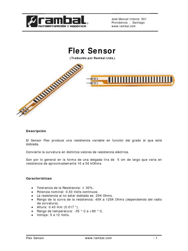 Flex Sensor | PDF | Hogar, jardinería y bricolaje | Ciencia y matemáticas