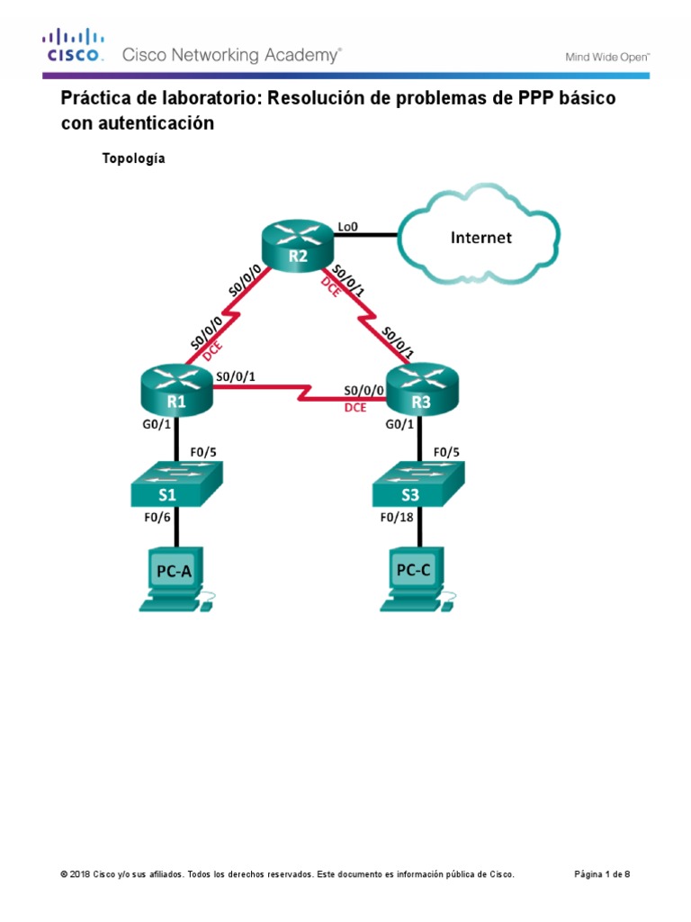 2.4.1.5 Lab - Troubleshooting Basic PPP With Authentication | PDF | Enrutador (Computación ...