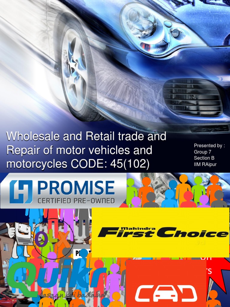 Wholesale and Retail Trade and Repair of Motor Vehicles and Motorcycles ...
