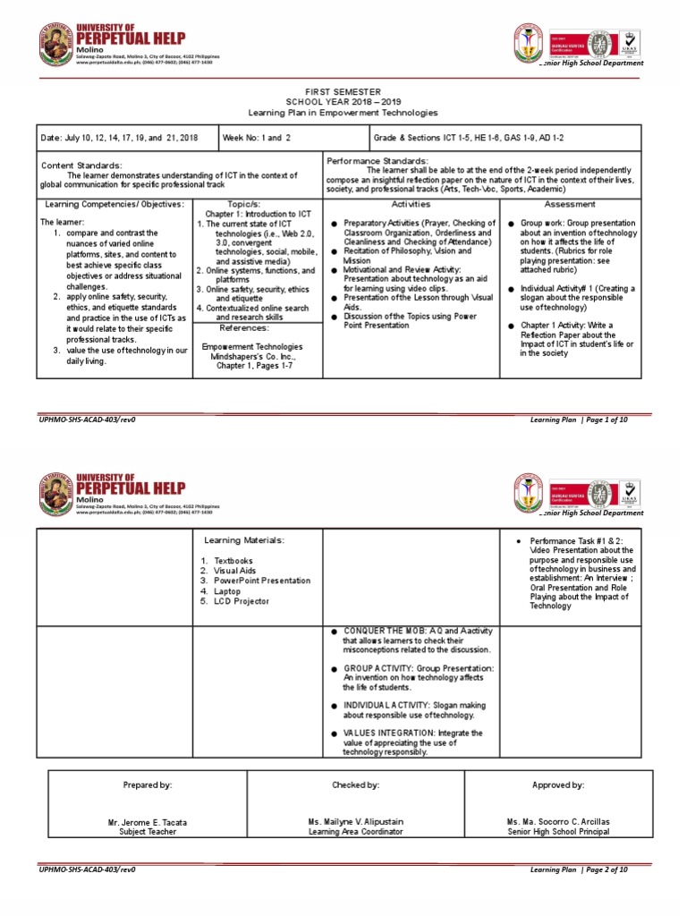 Emp Tech Week - 1 - 6 | PDF | Educational Technology | Learning