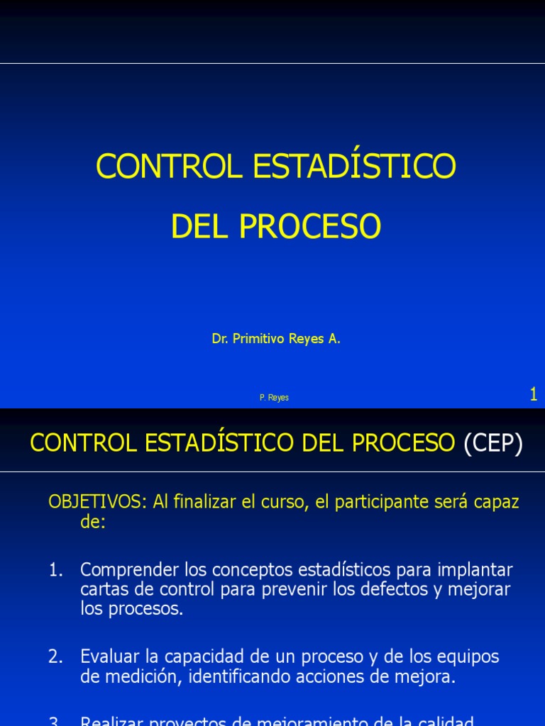 Manual de Control Estadistico de Procesos | PDF | Muestreo ...
