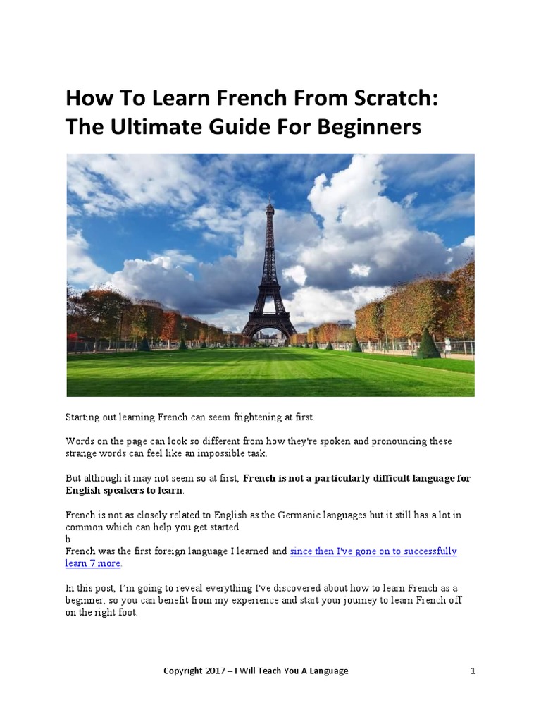 How To Learn French From Scratch: The Ultimate Guide For Beginners ...