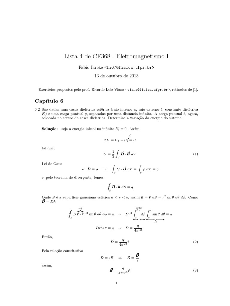 (Solution) Cap 6 | PDF