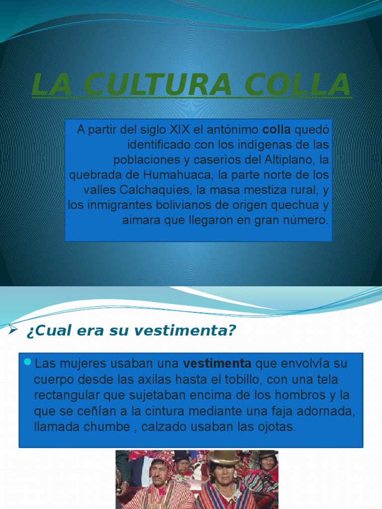 Vestimenta y cultura de los Collas | PDF | América del Sur | Pueblos ...