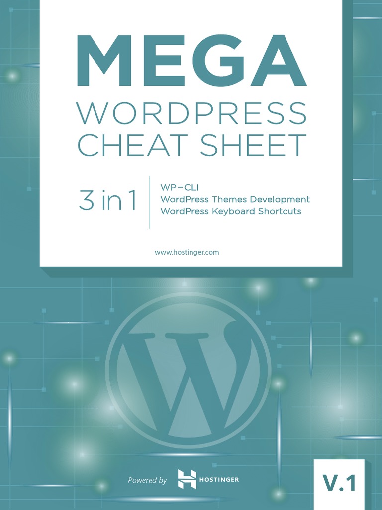Wordpress Cheat Sheet V 1 | PDF | Word Press | Php