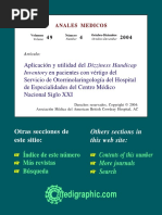 Protocolo Hints | PDF | Neuroimagen | Vértigo