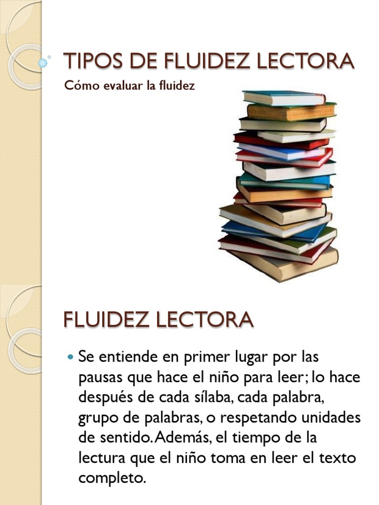 Tipos de Fluidez Lectora en Niños | PDF | Crecimiento personal y ...
