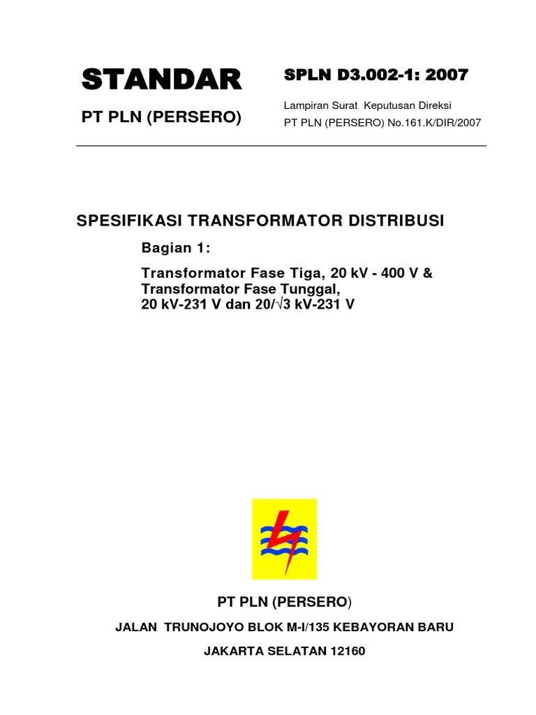 SPLN+D3 002-1+2007 PDF | PDF