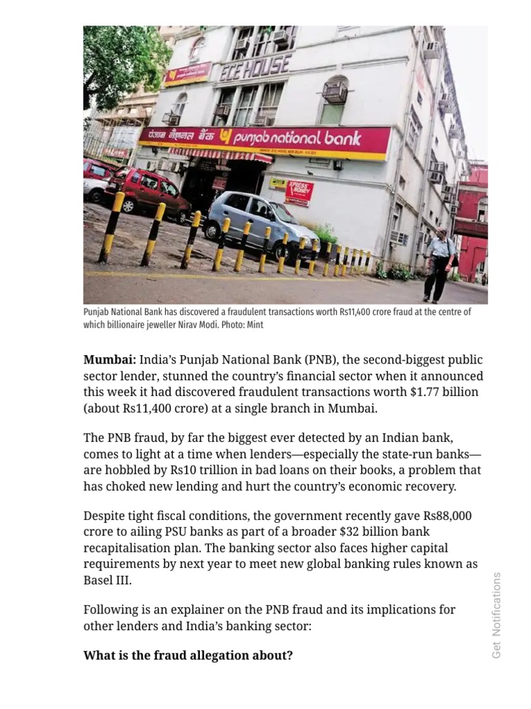 PNB FRAUD EXPLAINED | PDF | Banking | Financial Services
