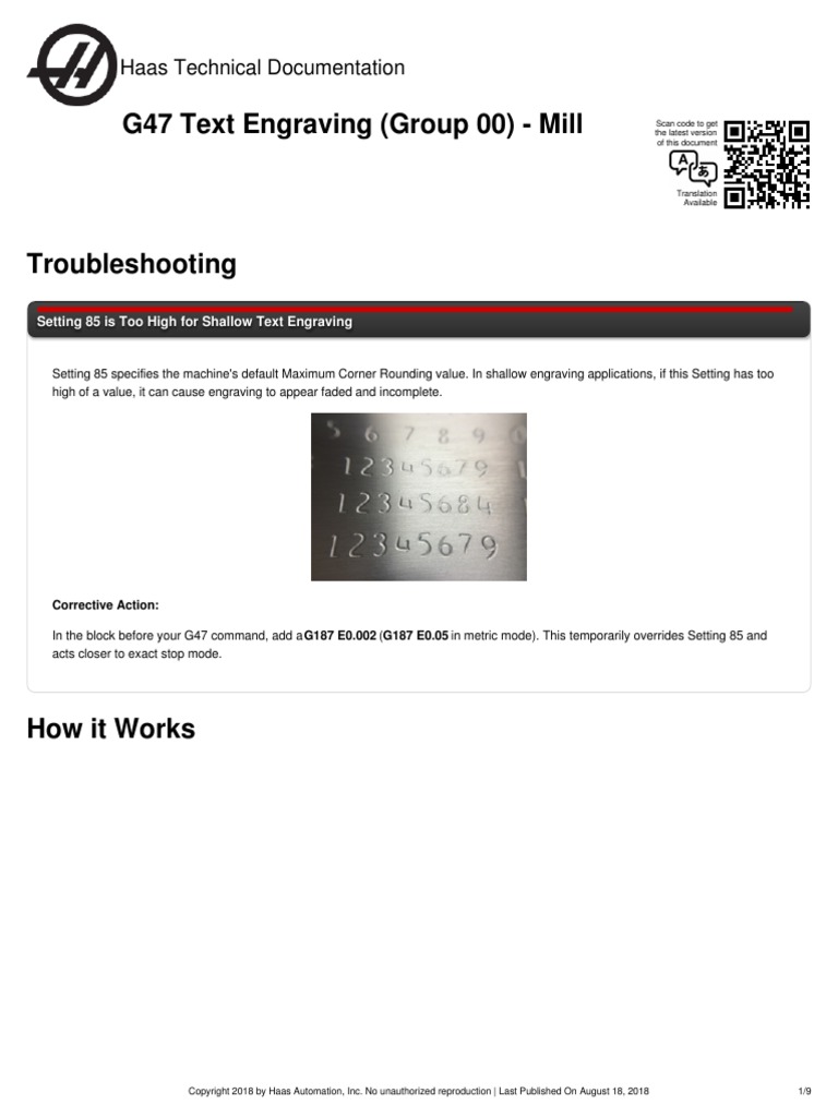 g47 Text Engraving Group 00 - Mill | Download Free PDF | Bracket ...