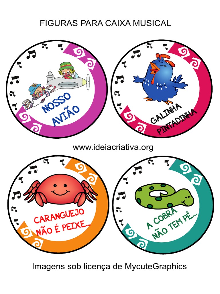 Figuras Para Caixa Musical