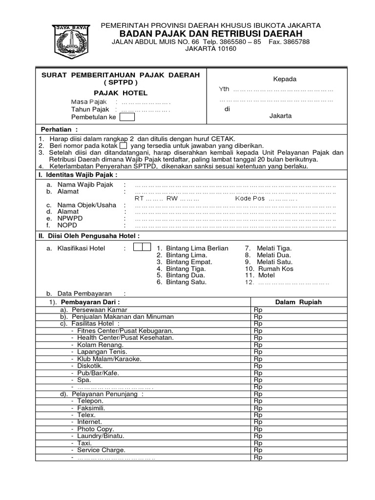 BPRD SPTPD P. Hotel | PDF