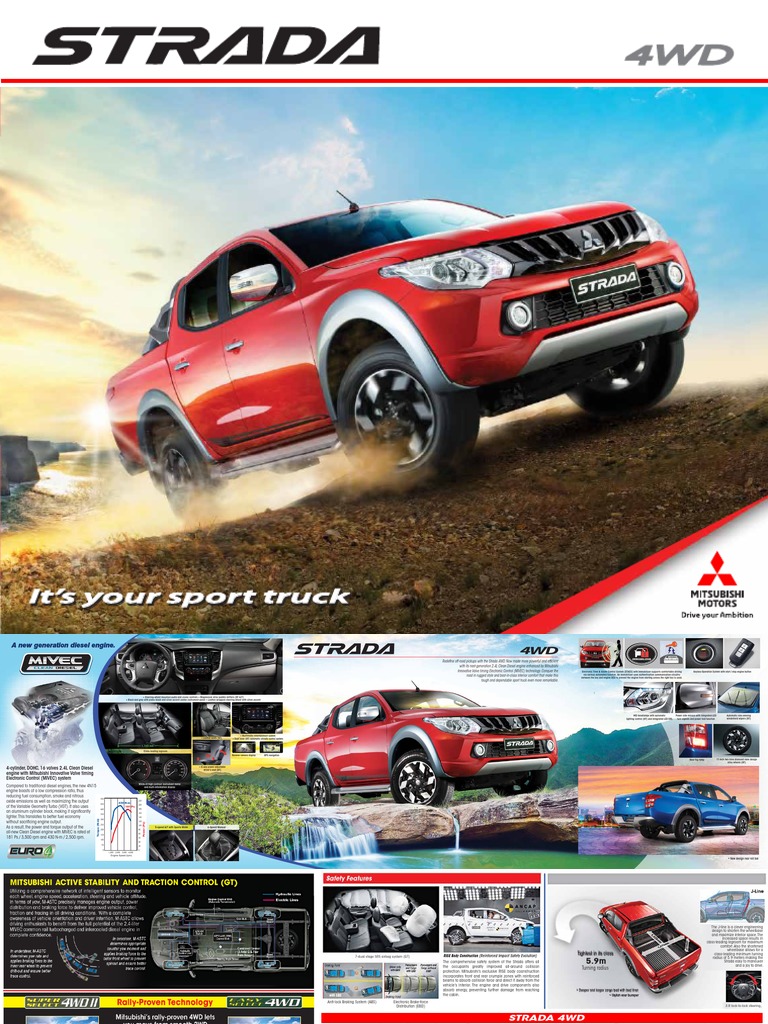 Strada 4WD Brochure 1 PDF | Download Free PDF | Four Wheel Drive | Anti ...