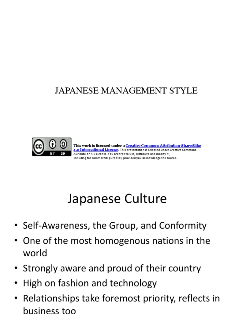 Japanese Management Style | PDF | Employment | Competition