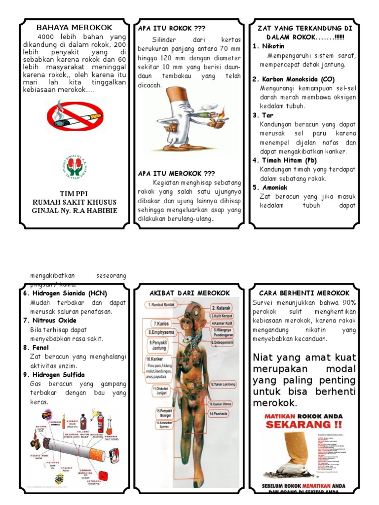 Leaflet Merokok | PDF