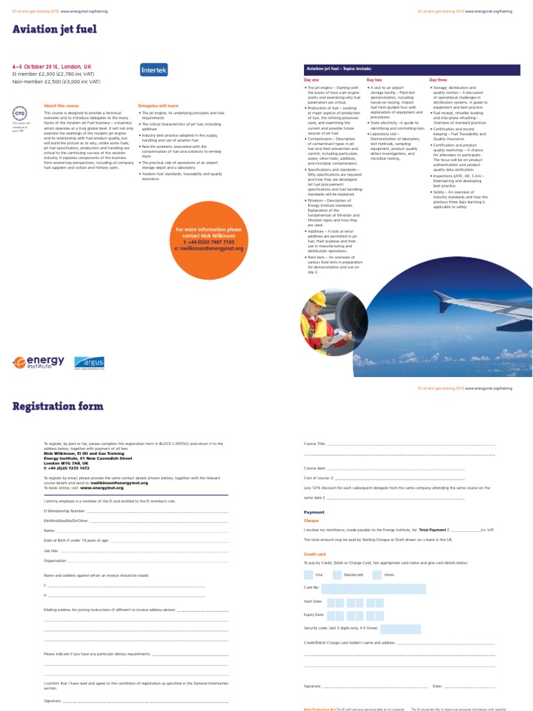 Aviation Jet Fuel: 4 - 6 October 2016, London, UK | PDF | Debit Card ...