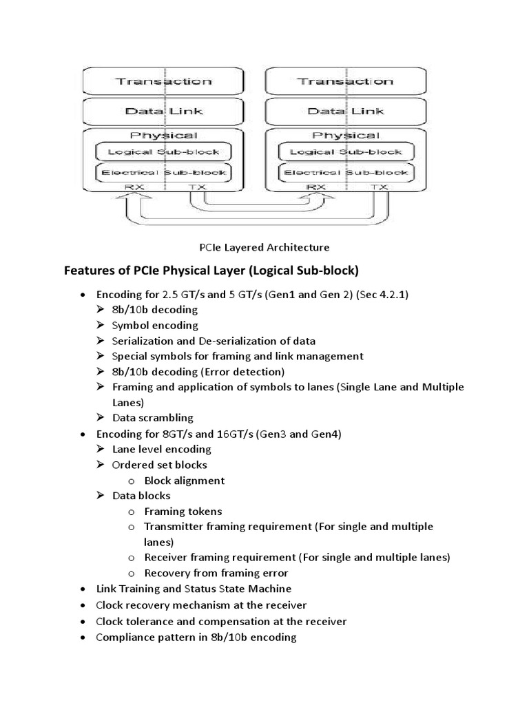 Features of PCIe Phy Layer | PDF | Computer Architecture | Computer Hardware