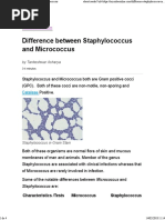 Microbiology: Staph vs. Strep | PDF | Streptococcus | Staphylococcus