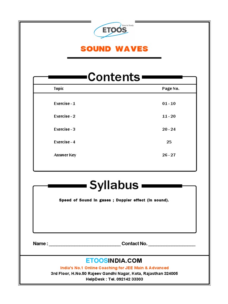Sound Waves PDF | PDF | Sound | Waves