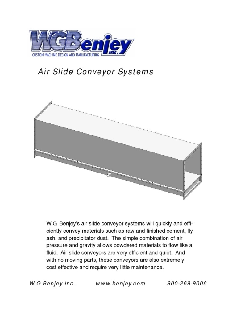 Air Slide Conveyor Systems Overview | PDF | Mechanical Engineering | Nature