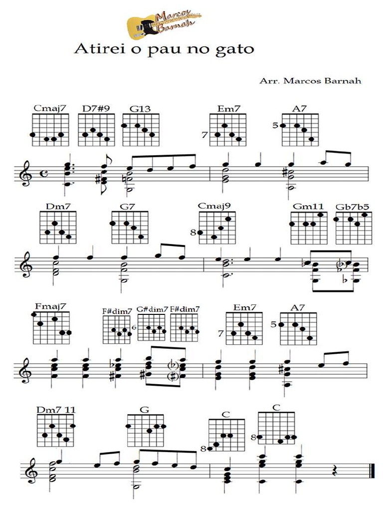 Arranjo Atirei o Pau No Gato | PDF