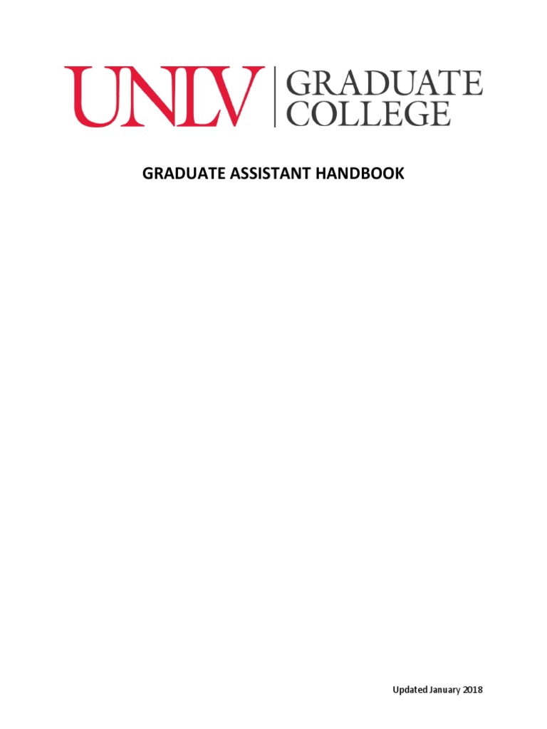 Graduate Assistant Handbook: Updated January 2018 | PDF | Graduate ...