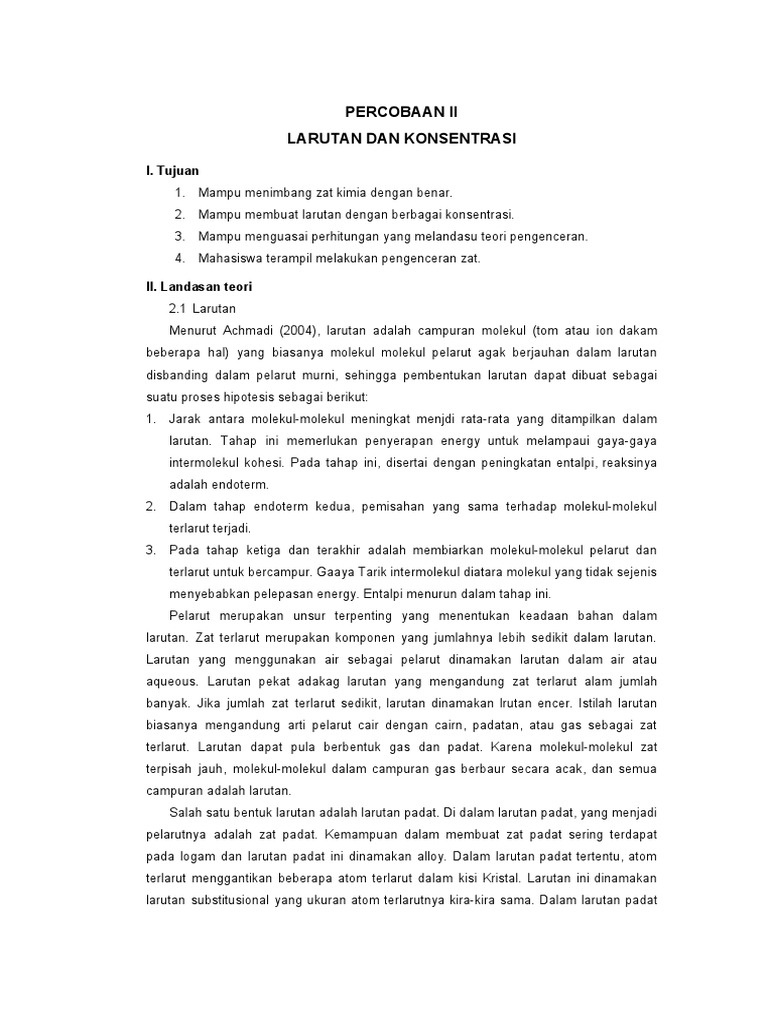 Kimia Perc 2 PDF | PDF