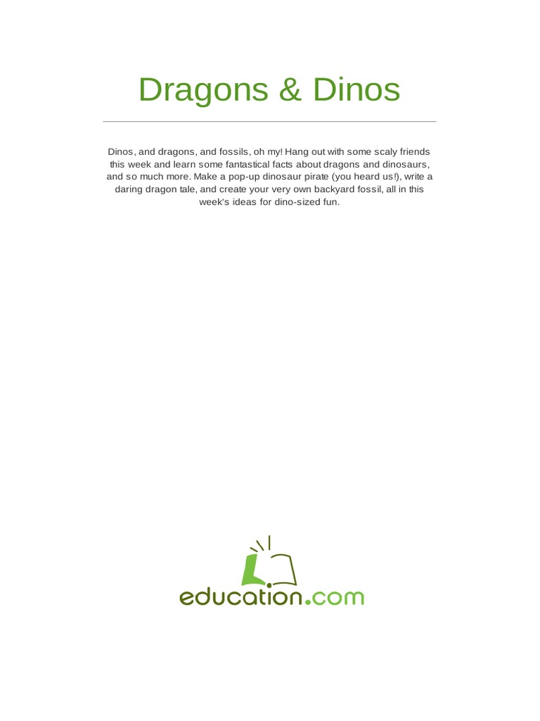 Reading Dragons and Dinos PDF | PDF | Dinosaurs | Science