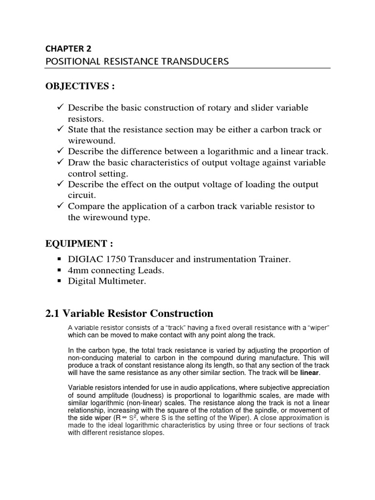 Lab Report I.E Chapter 2 | PDF | Resistor | Electrical Components