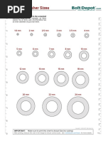 SAE Flat Washer Size Chart | PDF | Screw | Manufactured Goods