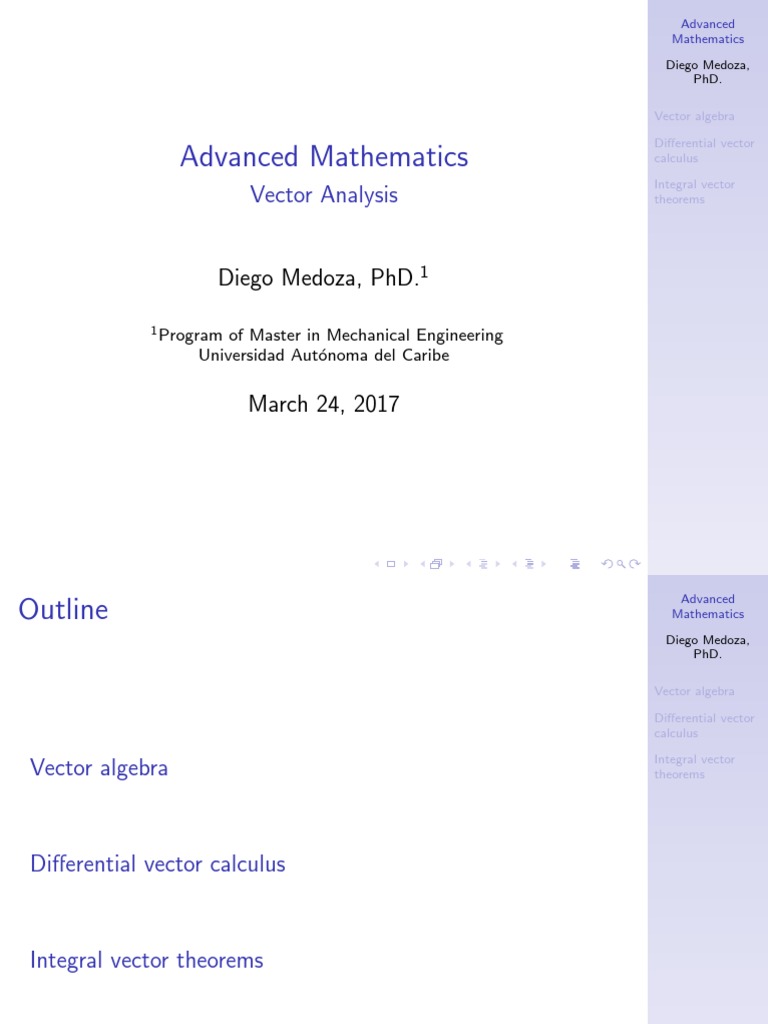 Week2 Vector Analysis 1 | PDF | Vector Calculus | Integral