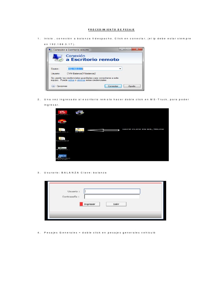 Procedimiento de Pesaje | PDF