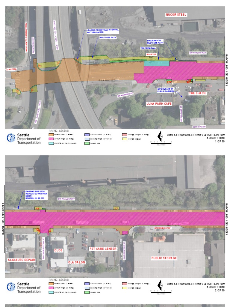 Avalon 60% Pavement Type Map | PDF | Routes | Land Transport