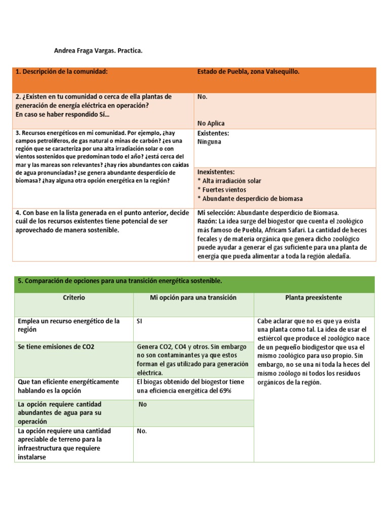 Andrea Fraga Vargas | PDF | Biomasa | Biogás