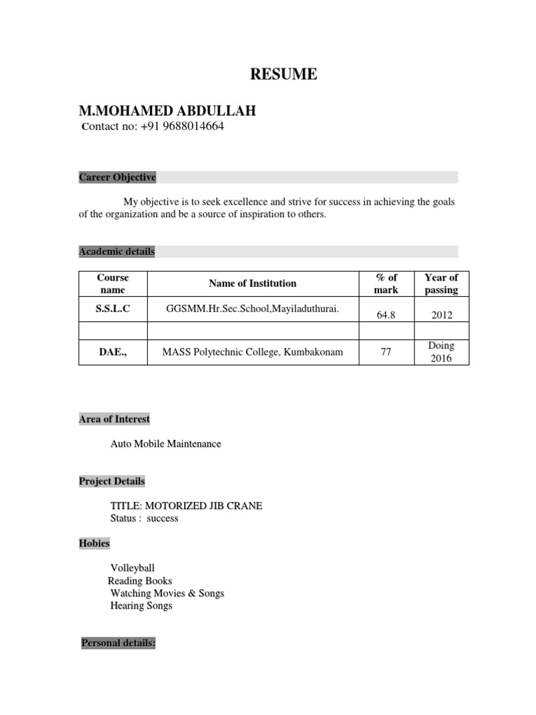 Abdullah Resume | PDF
