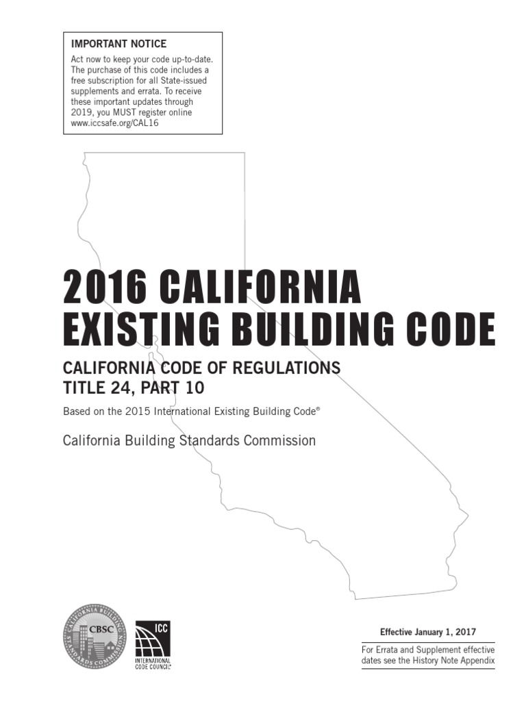 Existing Building 2016 CBC | PDF | Building Code | Business