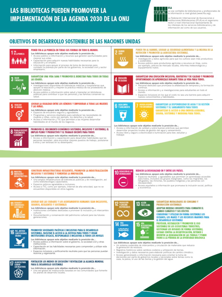 Objetivos Desarrollo Sostenible ONU - Agenda 2030.pdf | Sustentabilidad | Desarrollo sostenible