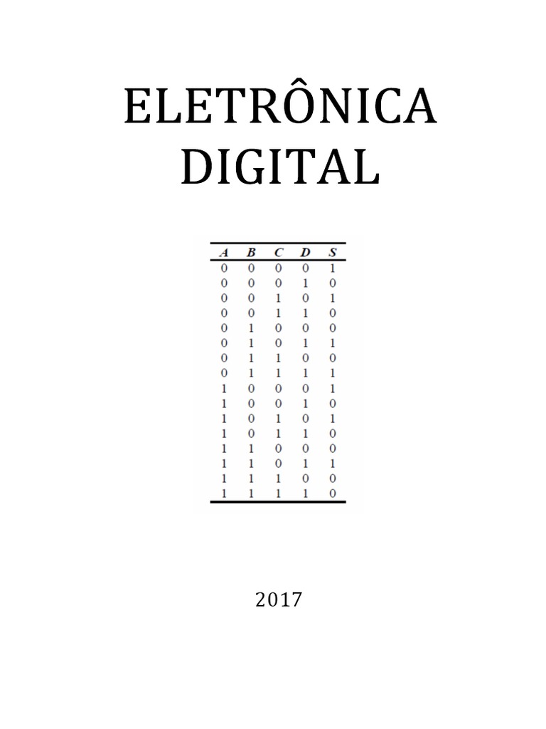 Eletrônica Digital Pdf Eletrônicos Digitais Eletrônicos