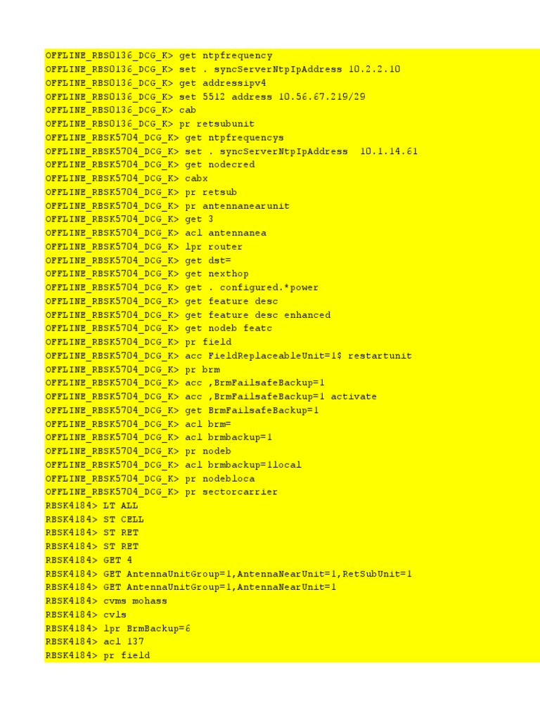 LTE Commands | PDF | Networks