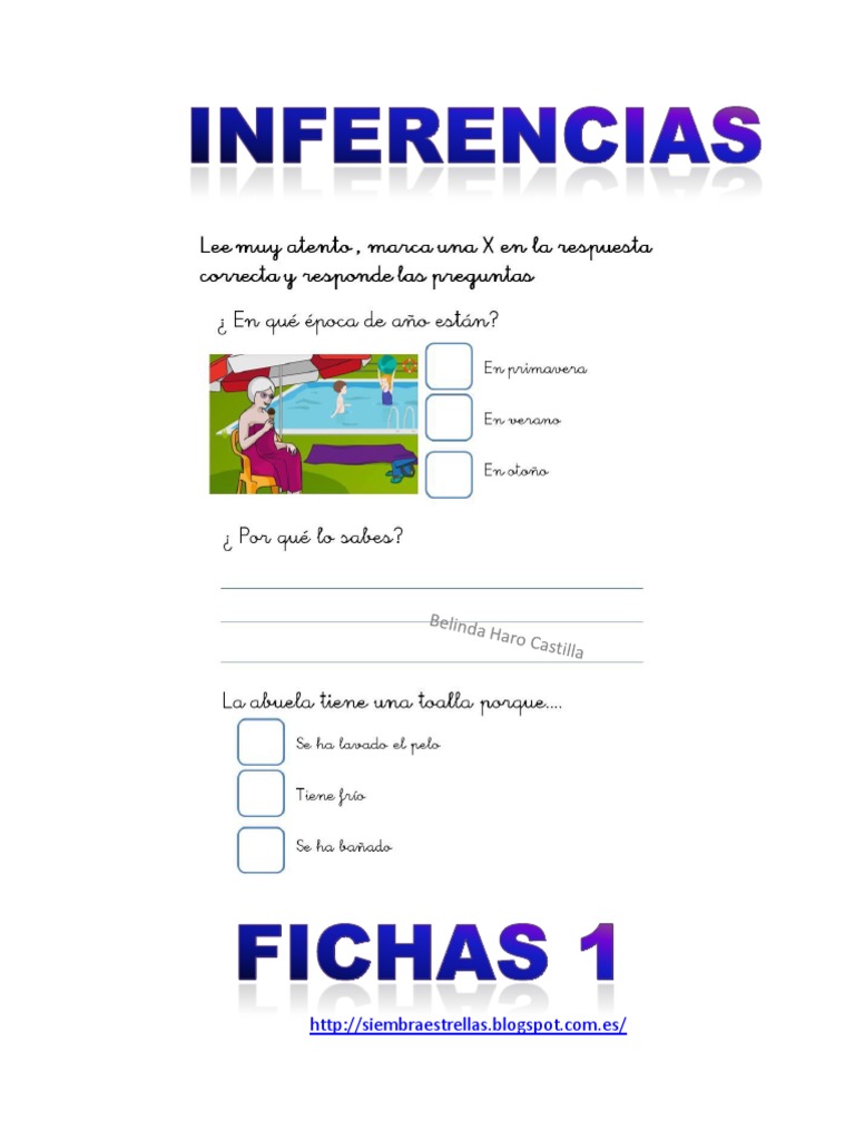 Inferencias Material para Imprimir PDF | PDF | Ocio