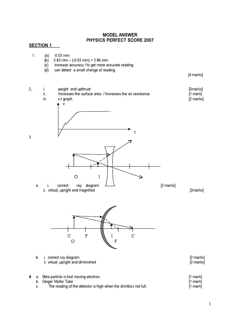 Marking Scheme Perfect Score Physics Module | PDF | Atomic Nucleus ...