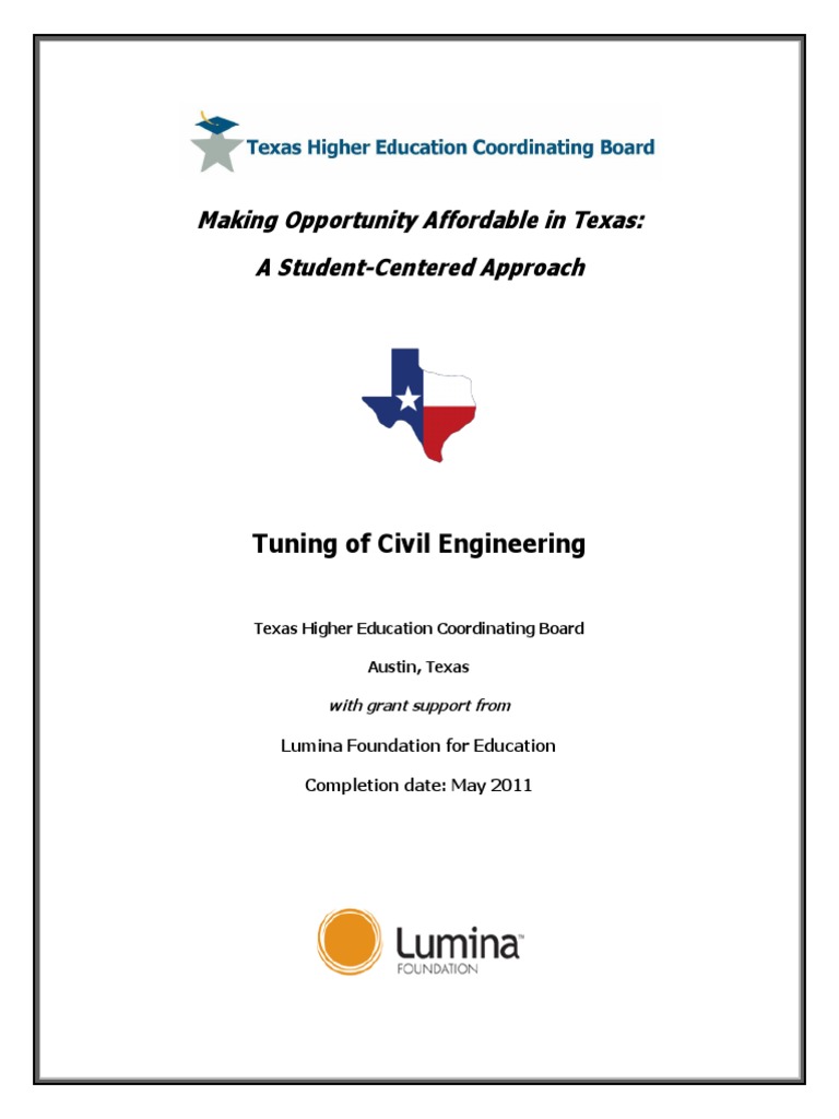 Texas Civil Engineering Education Guide | PDF | Engineering | Design